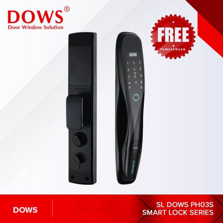Smartlock Dows PH03s Kunci pintu digital- handle pintu digital - smart ...