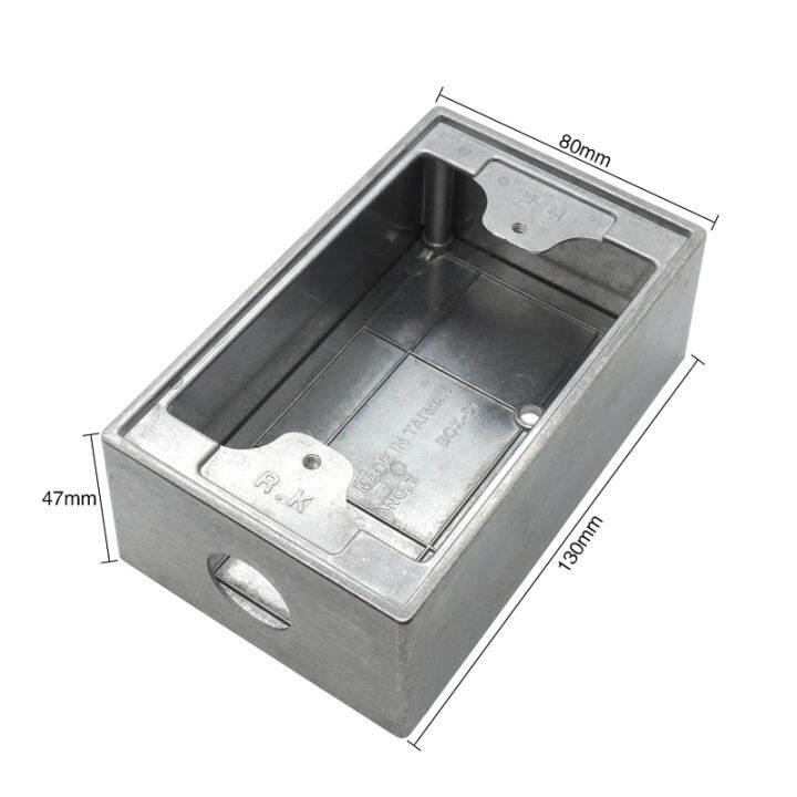 Aluminum box NEMA American standard socket with ear screw hole wiring ...