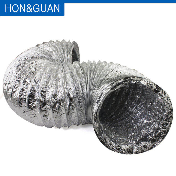 100mm 150mm Flexible Double Aluminium Foil Ducting Hose for Inline Duct Fan Ventilator ...