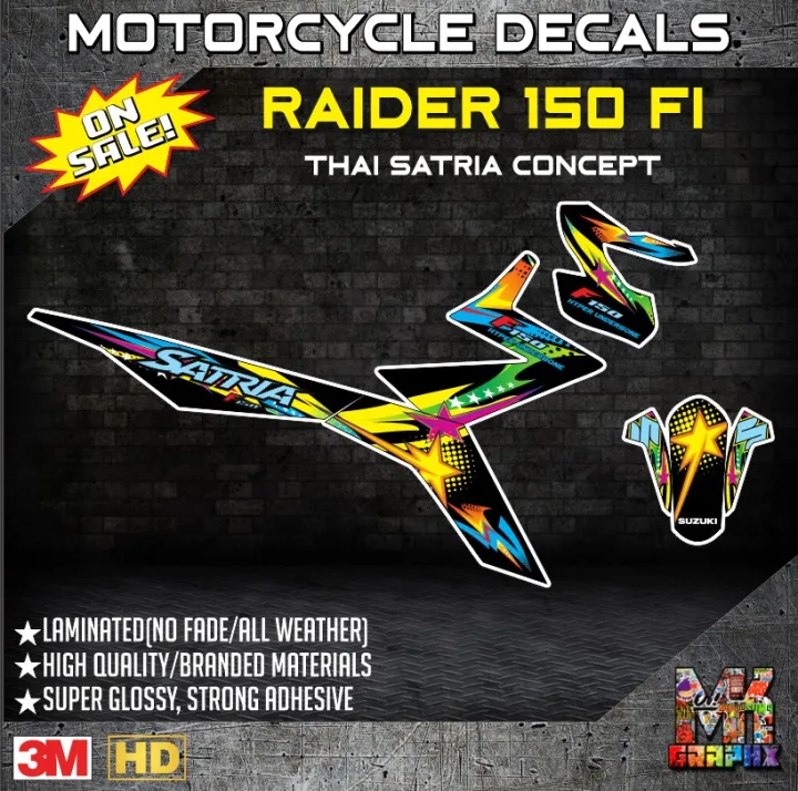 Raider 150 Fi FULL BODY DECALS STICKERS VINYL HIGH QUALITY PRINTED WITH ...