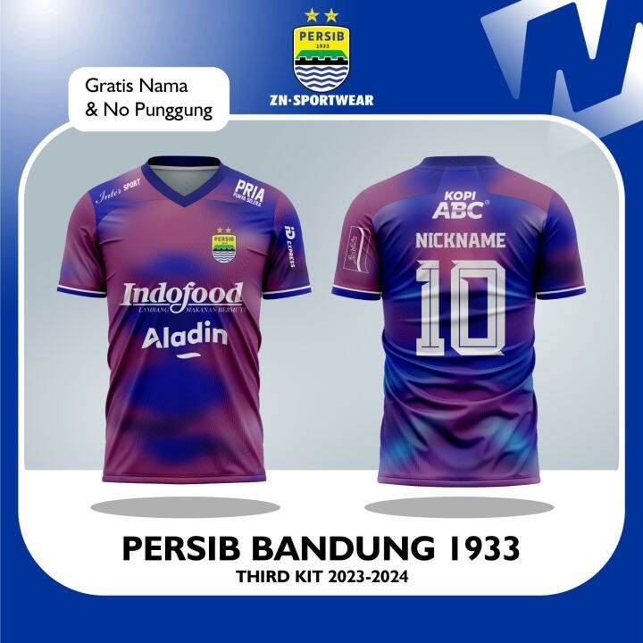 Baju Jersey Persib BDG 1933 Third Ungu Special Terbaru 2023-2024 ...