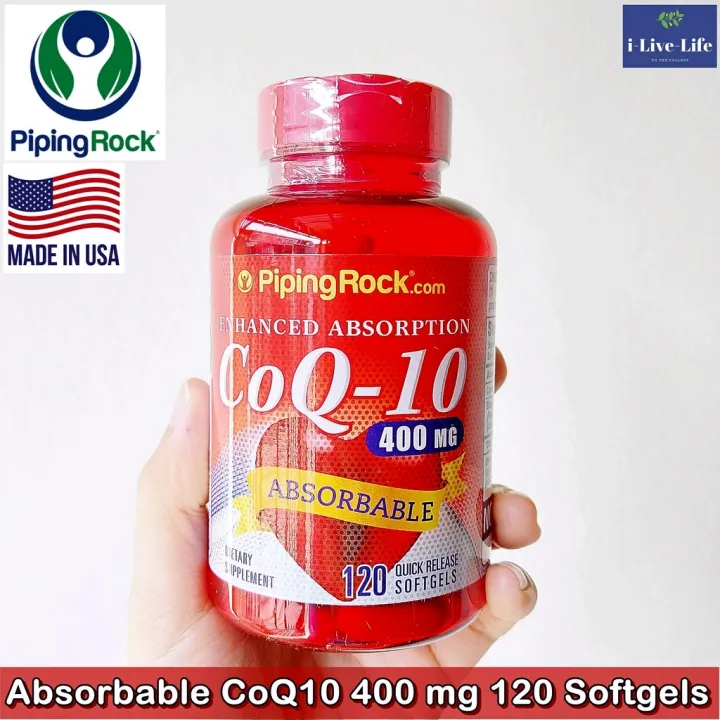โคคิวเท็น Enhanced Absorbable CoQ10 400 mg 60 or 120 Softgels ...