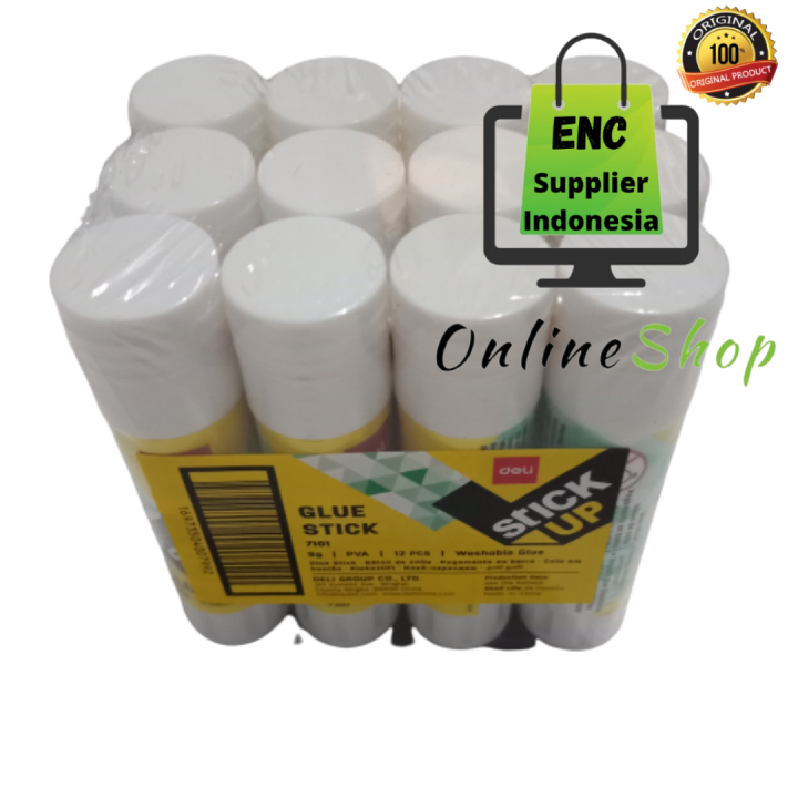 deli 1 buah lem glue stik 9 gram pvc E71101 deli per pcs | Lazada Indonesia