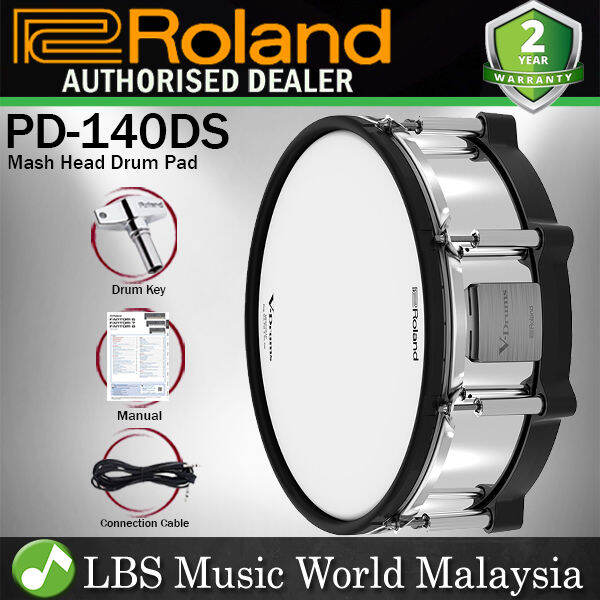 Roland PD-140DS 14'' Digital Snare Drum Pad with Multi Sensor Head and ...