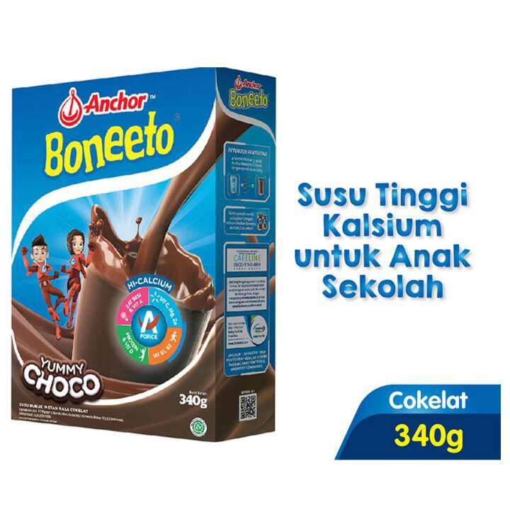 Boneeto Susu Bubuk Hi-Calcium Yummy Choco 340G | Lazada Indonesia