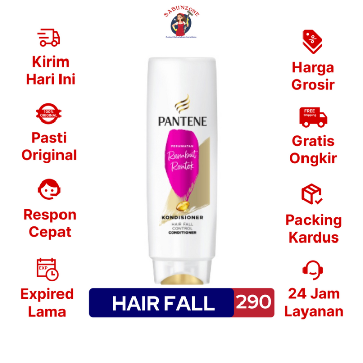 Conditioner Pantene Hair Fall Control Kondisioner Rambut Rontok 290 ml ...