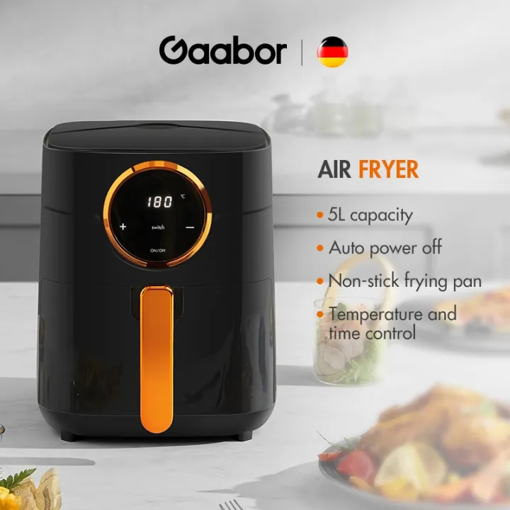 Gaabor Air Fryer, 5L Digital Control Hot Oven Oil Free Healthy Cooker ...