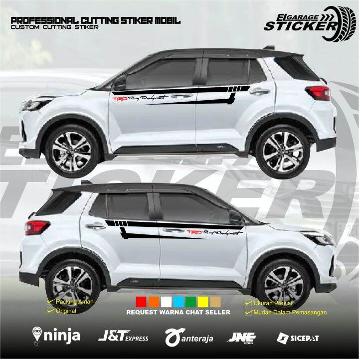 Stiker mobil daihatsu rocky stiker striping samping simple mobil ...