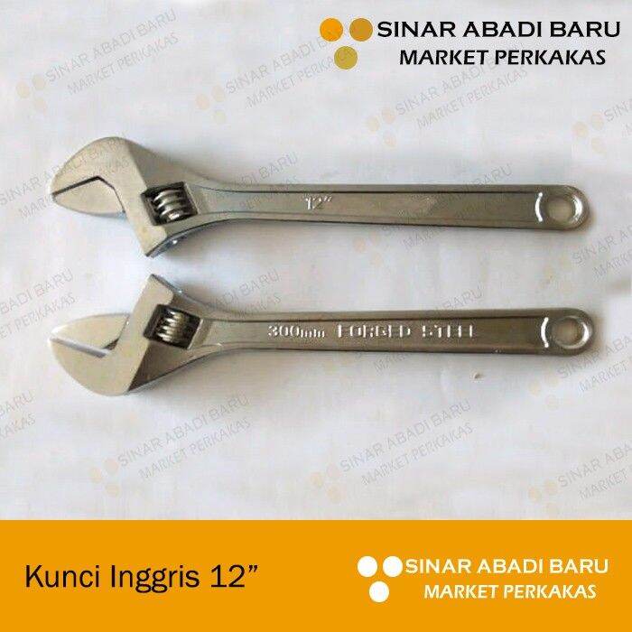 Kunci Inggris 12" Adjustable Wrench Kunci Bago 12 Inch | Lazada Indonesia