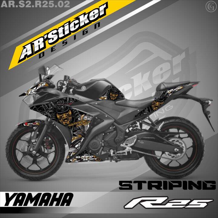 STICKER STRIPING YAMAHA R25 - STIKER MOTOR YAMAHA R25 LIST VARIASI ...