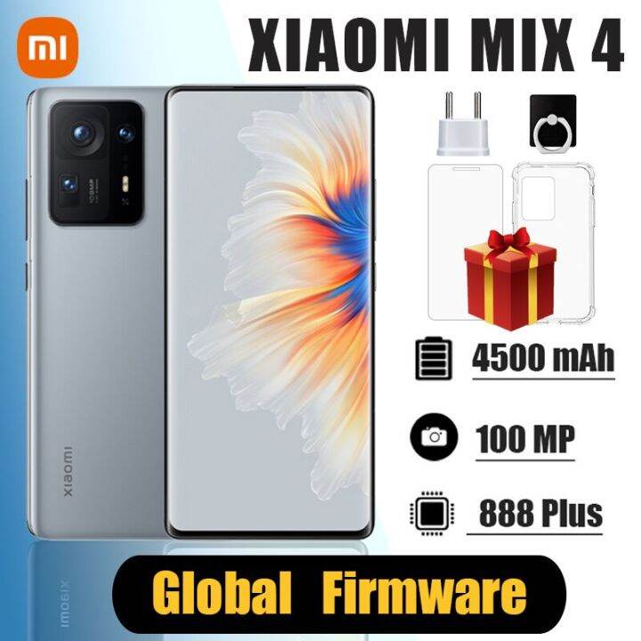 Xiaomi MIX 4 มือถือ,มาร์ทโฟน MI NFC 8 + 256 120W Wireless50W Qualcomm Snapdragon 888Plus 98% ...