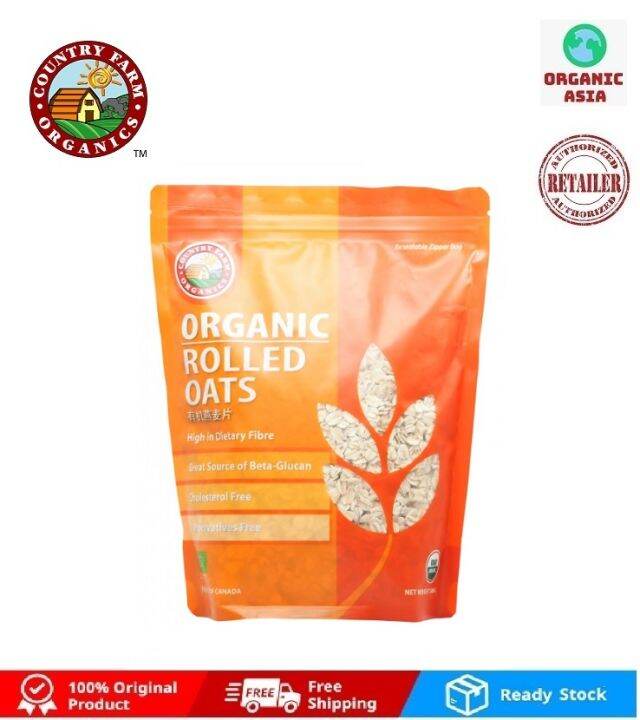 Country Farm Organic Rolled Oats 500g | Lazada