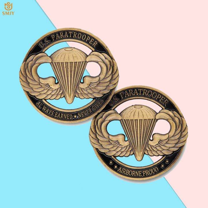 US Special Forces Army Paratrooper Airborne Prouo Bronze Token Military ...