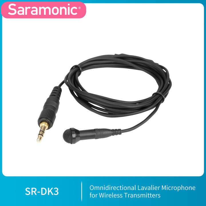 Saramonic DK3A Premium Omnidirectional Lavalier Microphone (Locking 3.5mm TRS Connector) For ...