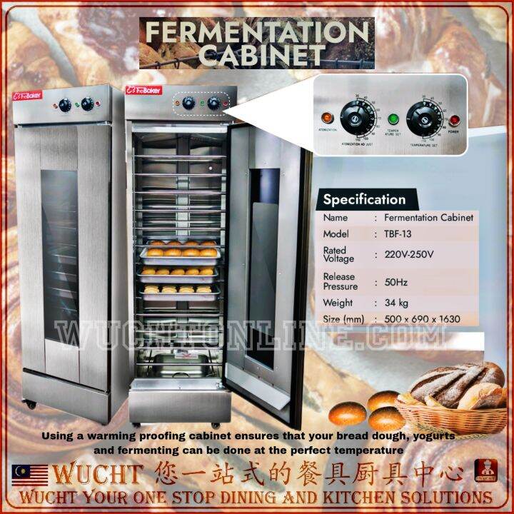 【WUCHT】Stainless Steel Electric Dough Fermentation Cabinet 13 tiers 13 ...
