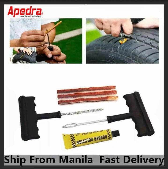 Auto Car Tubeless Tyre Puncture Plug Repair Tools Kit Car Tire ...