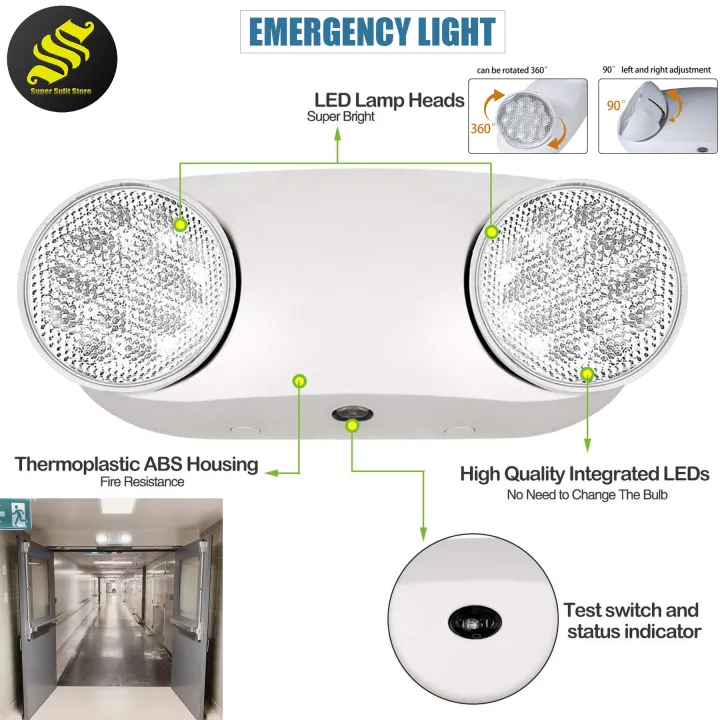 FSL-239 Rechargeable Automatic Emergency Light with Battery Backup ...