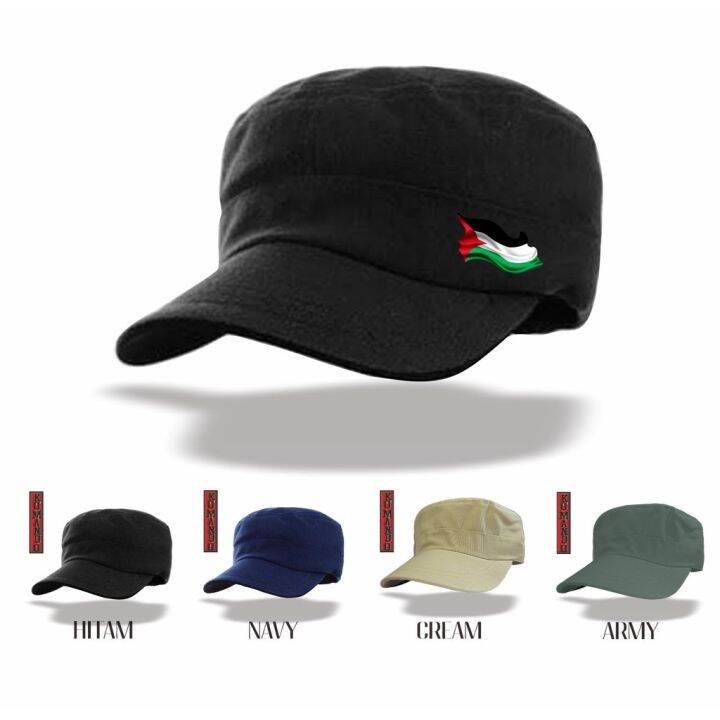 TOPI TACTICAL KOMANDO Bendera Palestine Pria Wanita Sablon DTF Canvas ...