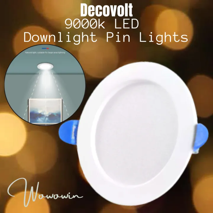 Decovolt 9000k LED Downlight Recessed Pin Lights Panel Ceiling Lights ...