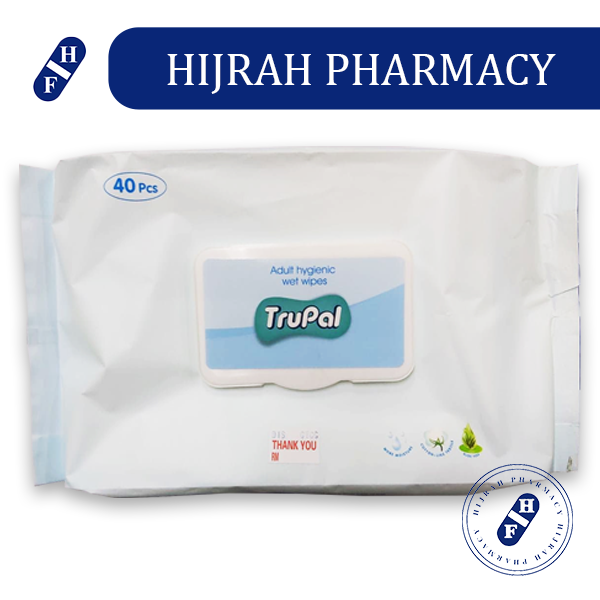 Trupal Adult Wipes 200X300mm 40s | Lazada