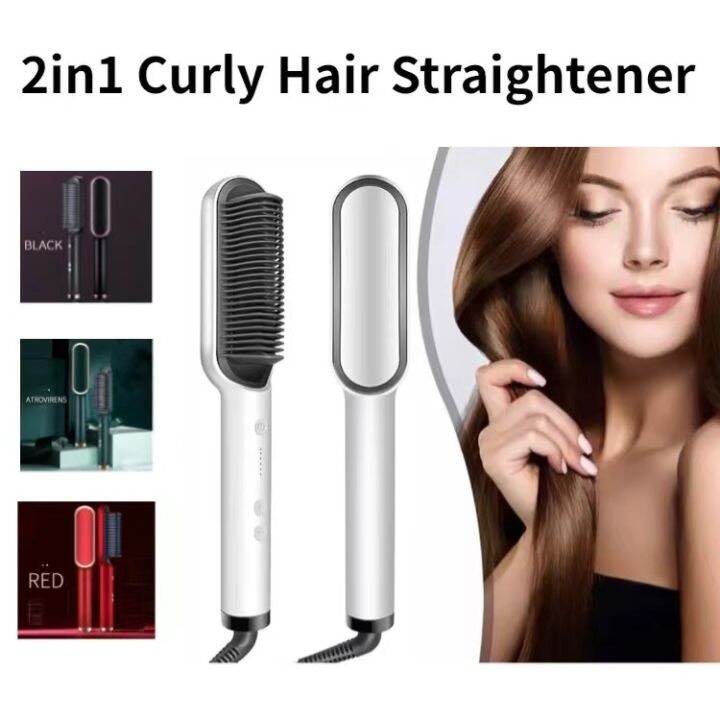 2in1 Curly Hair Straightener straight hair straight hair splint ...