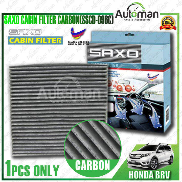 SAXO Honda BRV BR-V Carbon Activated Cabin Air Cond Aircon Filter | Lazada