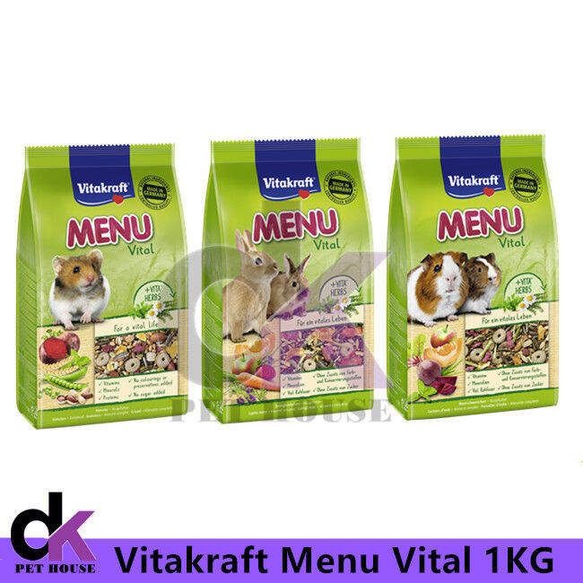 Vitakraft Premium Menu Vital Hamster Rabbit Guinea Pig 1KG | Lazada