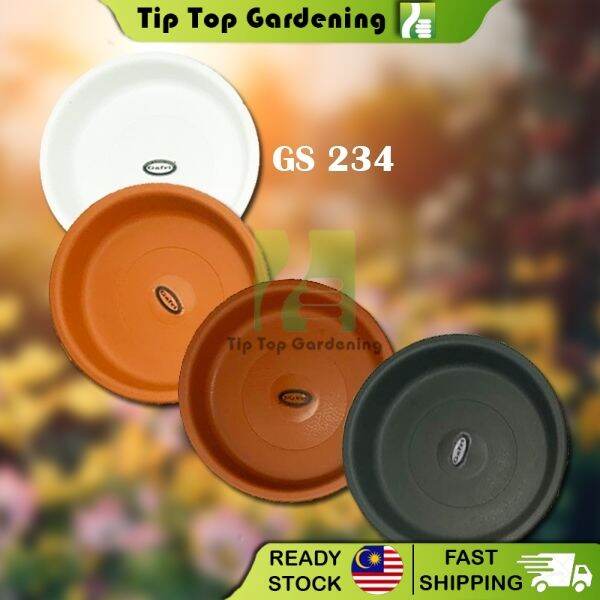 GAFRI INSIDE DIAMETER 19 CM PLASTIC SAUCER FOR FLOWER POT GS234 LAPIK ...