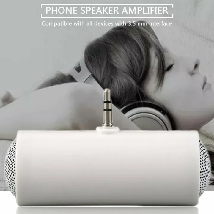 3.5mm Stereo Speaker Mini Portable Music Sound Amplifier Phone Tablet ...