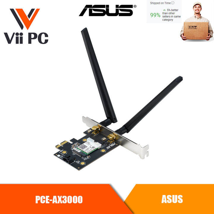 ASUS PCE-AX3000 AX3000 Dual Band PCI-E WiFi 6 (802.11ax). Supporting ...
