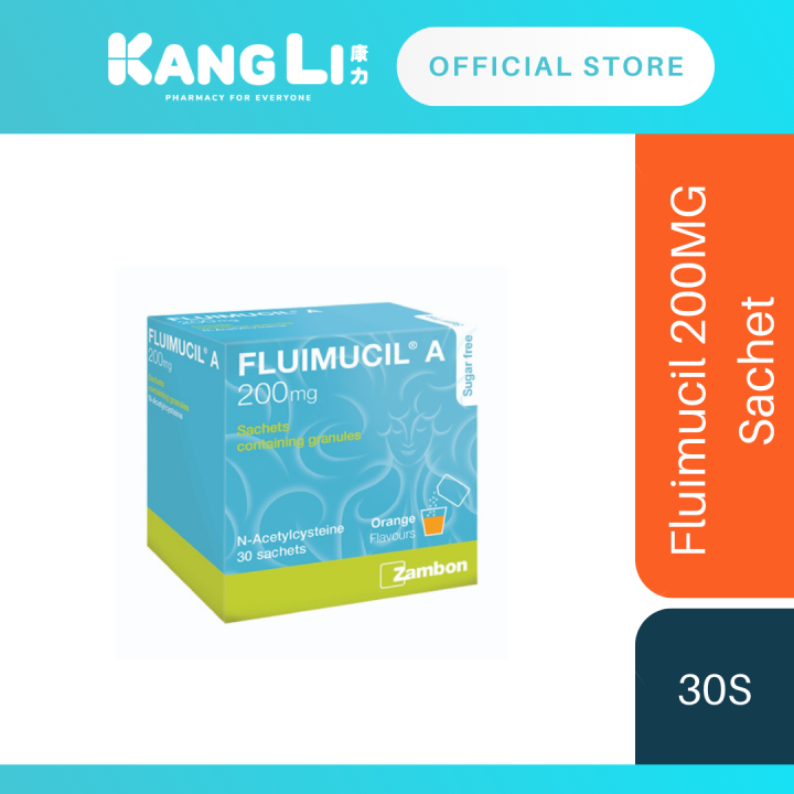 Fluimucil 200mg Sachet 30's | Lazada