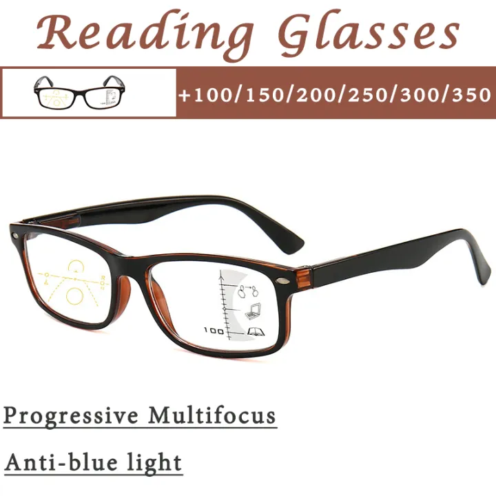 Progressive Multifocus Long-sighted Glasses Anti-blue Light Presbyopia ...