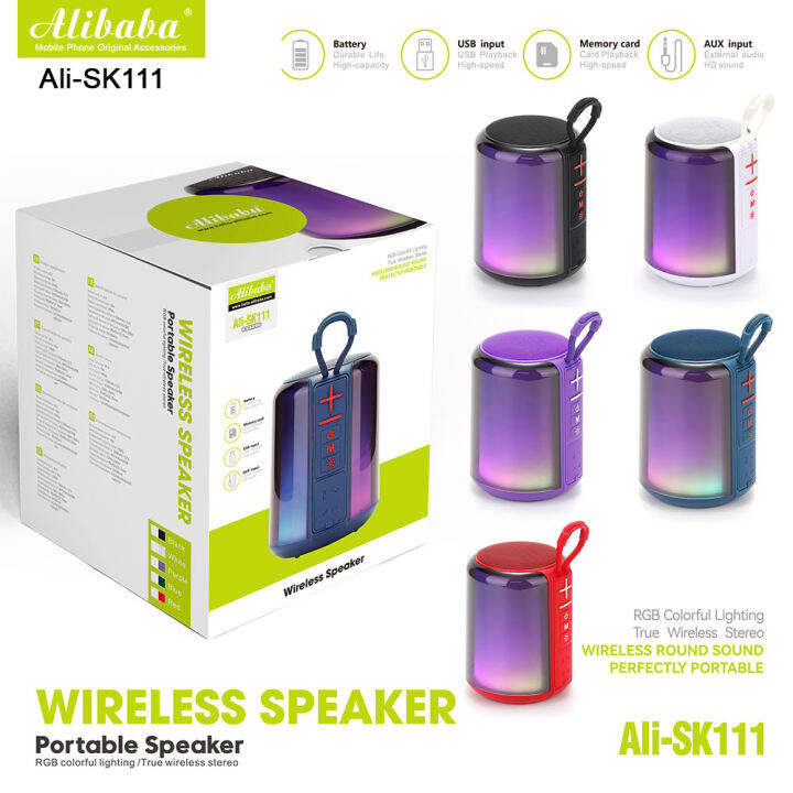 Alibaba Ali Sk111 Bluetooth Speaker Portable Stereo Sound Wireless