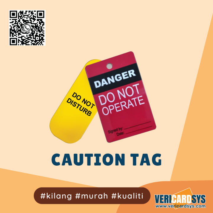 [Pre-order/Customize] AWAS | WARNING Tag | Danger Tag | Caution Tag ...