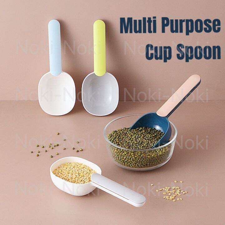 Multi purpose Rice Multigrain Measuring Cup Spoon handle with clip ...