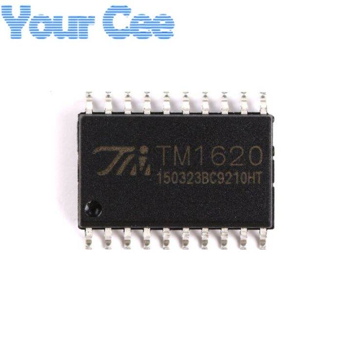 ชิปขับหลอดดิจิทัลไดรเวอร์ LED TM1620 10ชิ้นของแท้ Tianwei SMD 20ชิ้น ...
