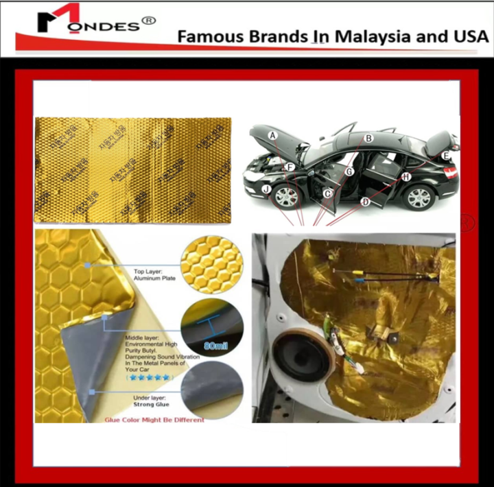 (100% MADE IN KOREA) High Quality Sound Damping Car Bonnet Door Sound ...