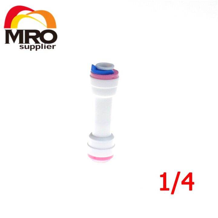 1/4 inch OD Tube 1/4 inch OD Tube Check Valve with seal Straight Quick ...