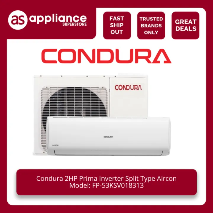 Condura 2HP Prima Inverter Split Type Aircon FP-53KSV018313 | Lazada PH