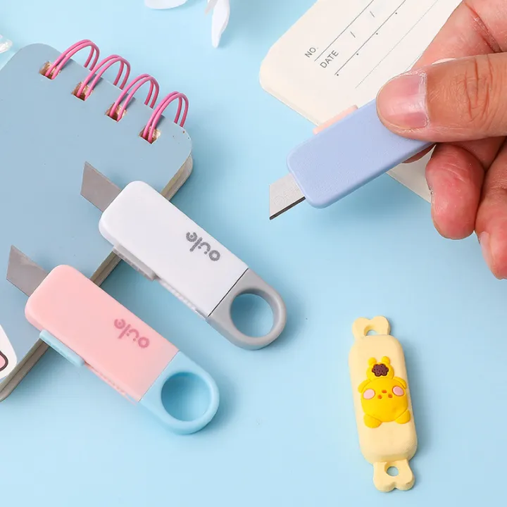 Creative,Utility Cutter,Simple,Retractable,Portable,Mini,Blade,Cute ...