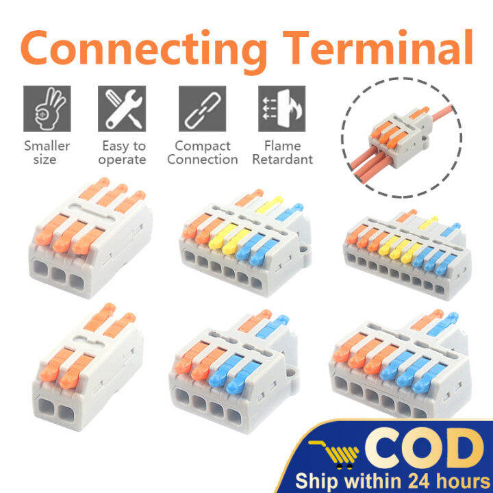 Lever Wire Connectors Nuts Kit Electrical Compact Splicing Quick ...