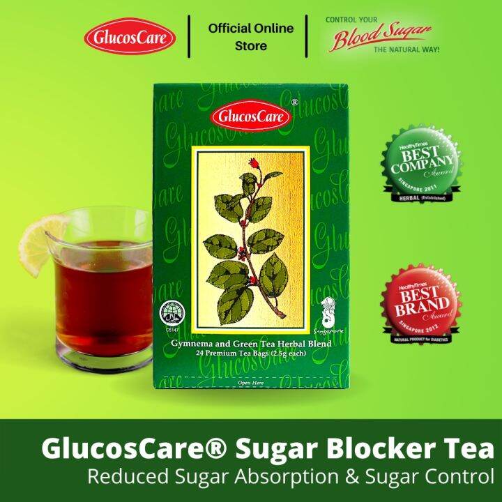 GLUCOSCARE® Sugar Blocker Tea (2.5g x 24 tea bags) - Sugar Management ...