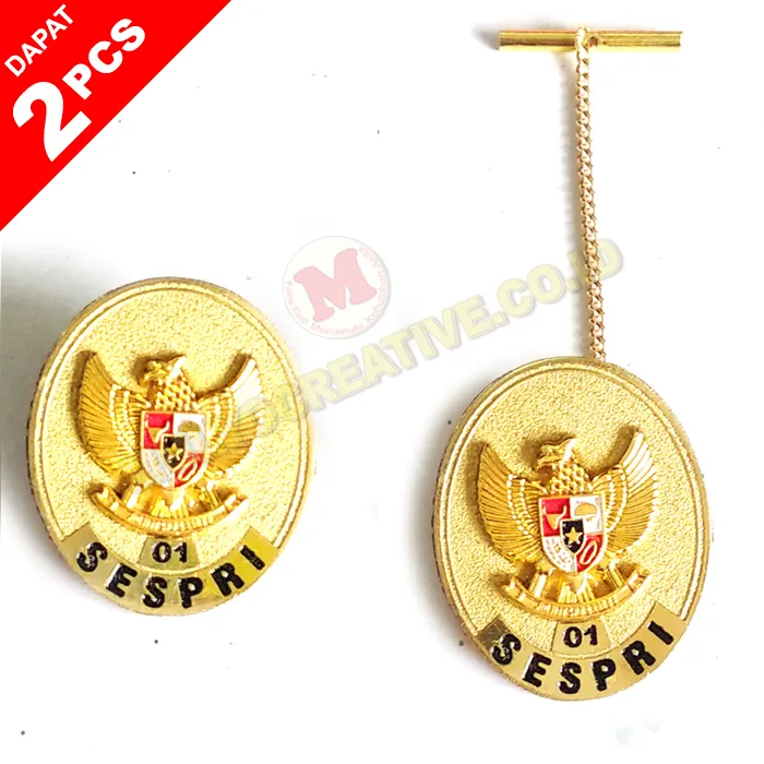 Pin Bros Logo Militer Bros Sespri 01 Oval dan Rantai Garuda /2pcs ...