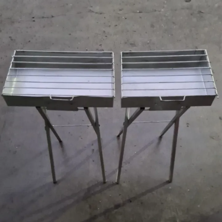 Barbeque grill with stand Ihawan ng BBQ Portable folding BBQ Stand ...