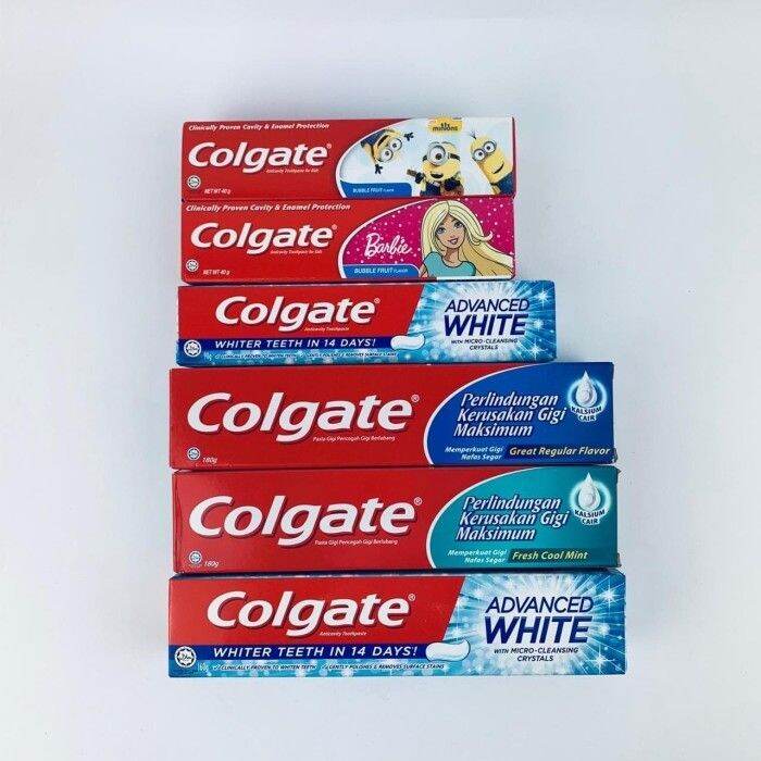 COLGATE/Advance white/Fresh Cool Mint/ Great Regular Flavor/ Bubble ...