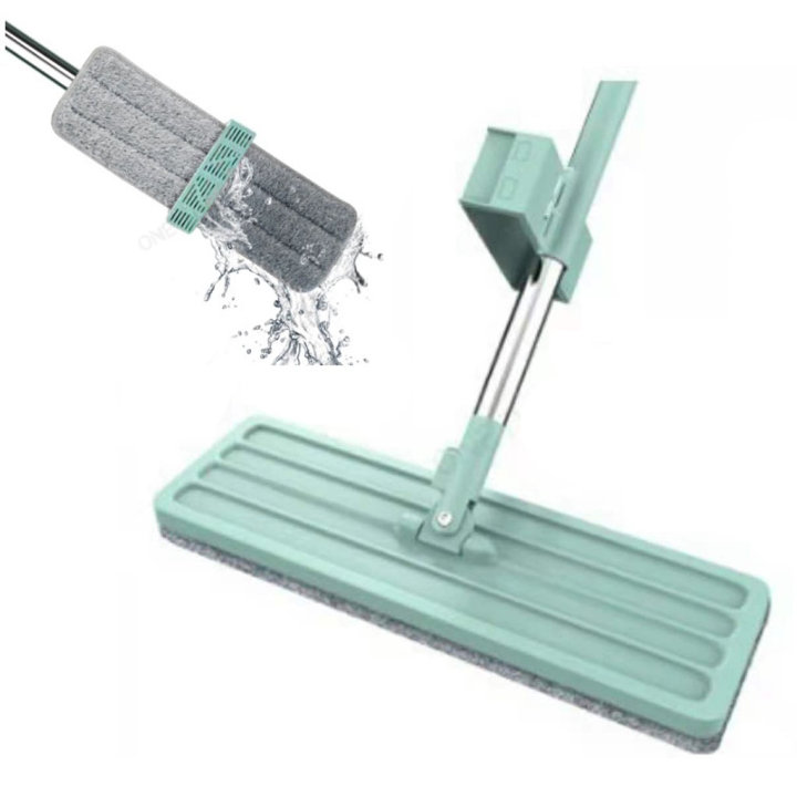 360 Degree Flat Mop Hand Free Head Self Cleaning For Wet And Dry ...