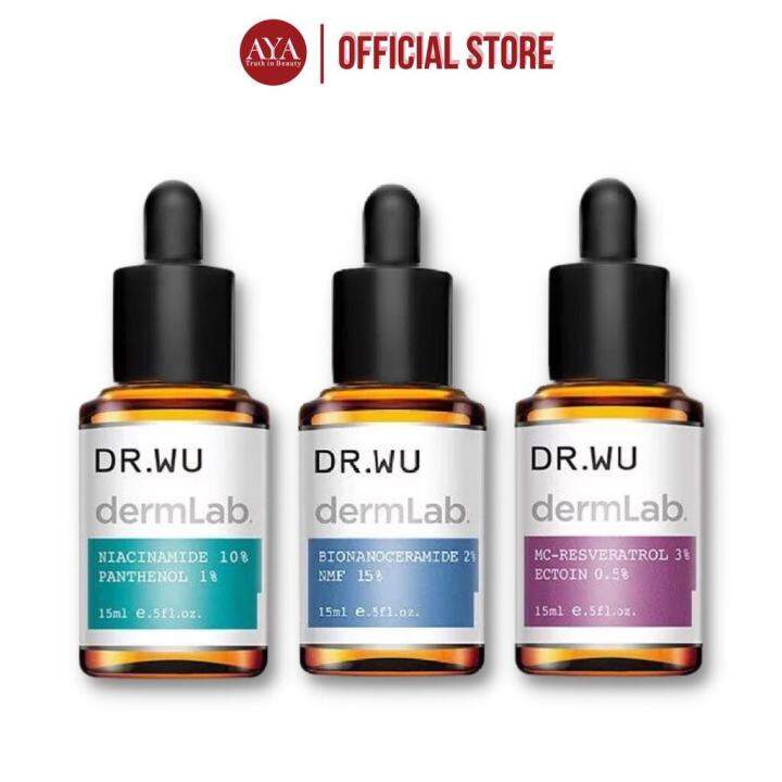 Serum Dermlab DR.WU Phục Hồi Niacinamide 10%/ Dưỡng Ẩm Bionanoceramide 2%/ Sáng Da MC ...