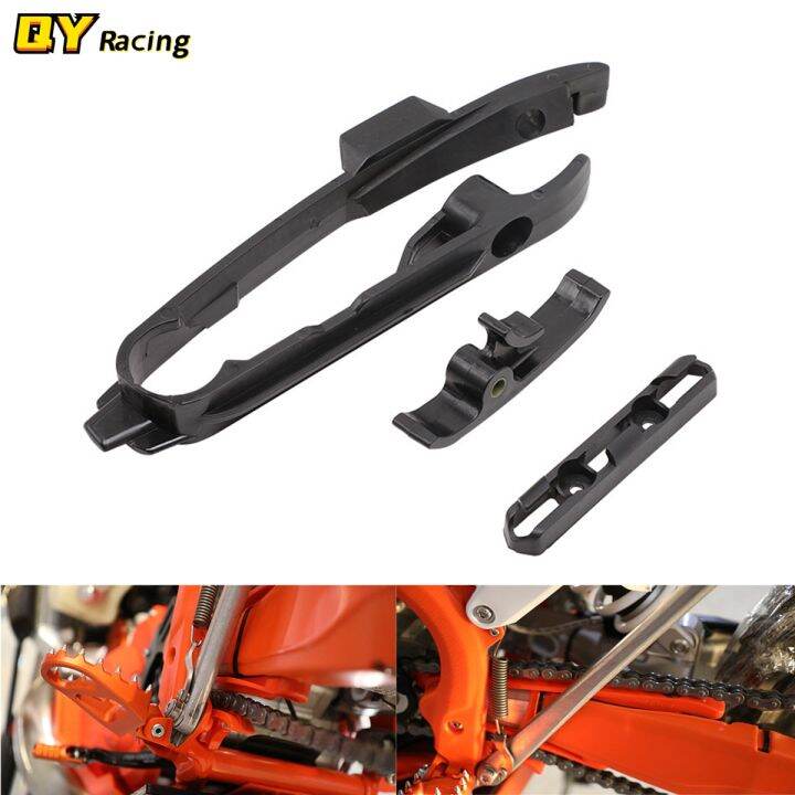 Motocross Chain Guide Slider Swingarm And Brake Hose Clamp For KTM SX ...