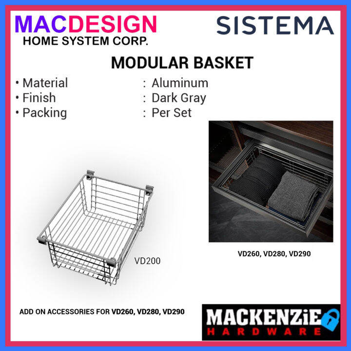 Sistema VD200 Modular Basket MACDESIGN HOME (OFFICIAL SELLER) | Lazada PH