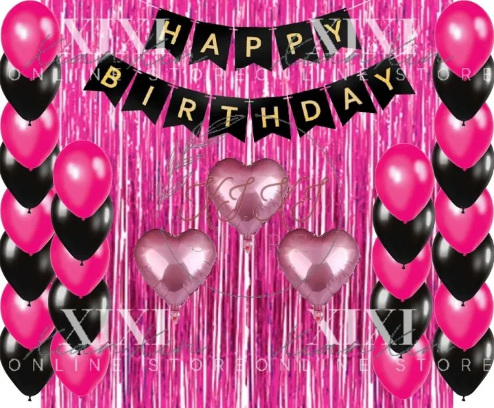 Happy Birthday Package - BlackPink Theme Set 2 / FREE 1pc. Curling ...